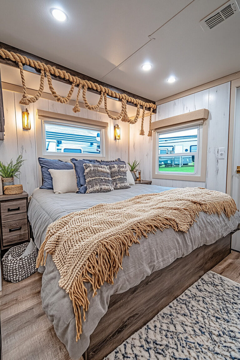 31 Beach Themed RV Interior Remodel & Decor Ideas