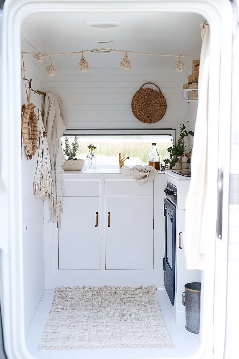 31 Beach Themed RV Interior Remodel & Decor Ideas