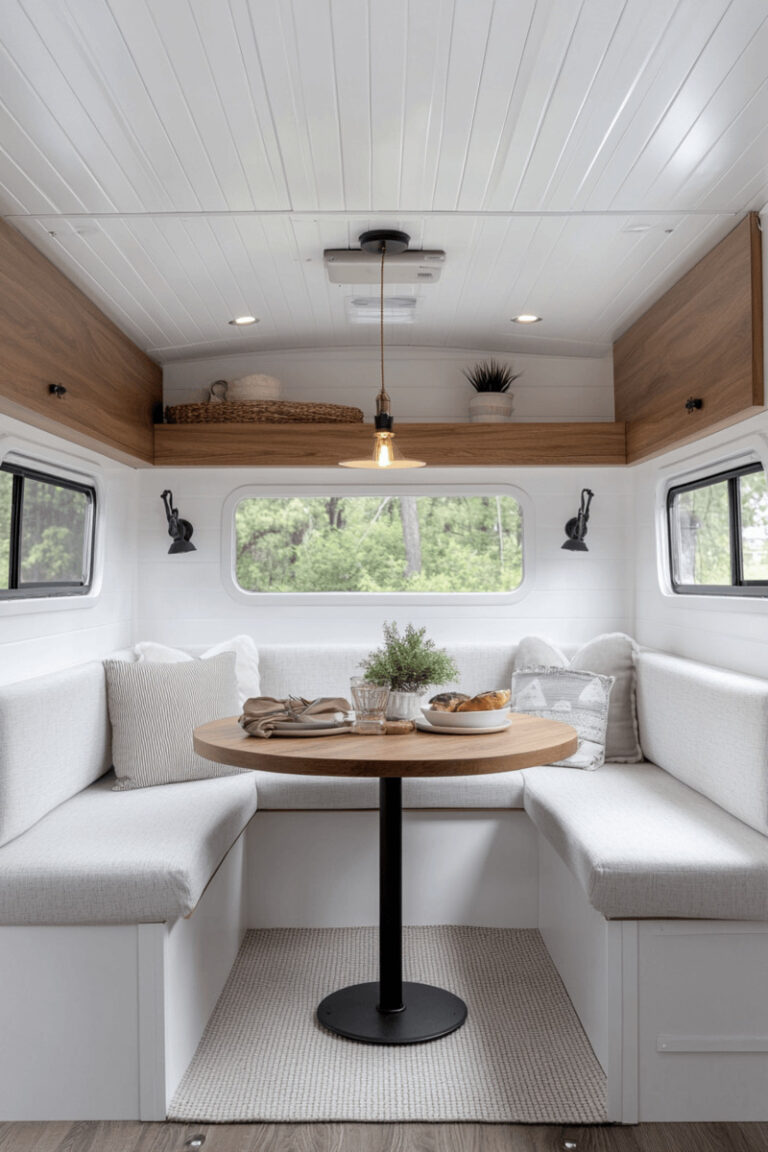 37 Modern & Minimal Ideas For Decorating Your RV Interior