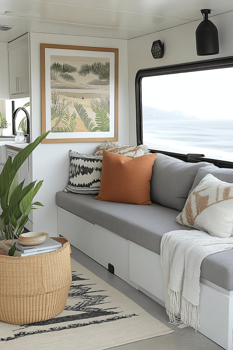 37 Modern & Minimal Ideas For Decorating Your RV Interior