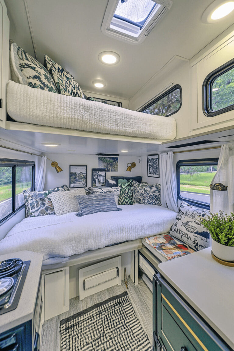 37 Modern & Minimal Ideas For Decorating Your RV Interior