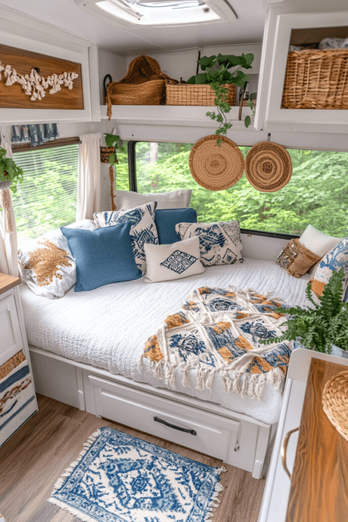 37 Modern & Minimal Ideas For Decorating Your RV Interior