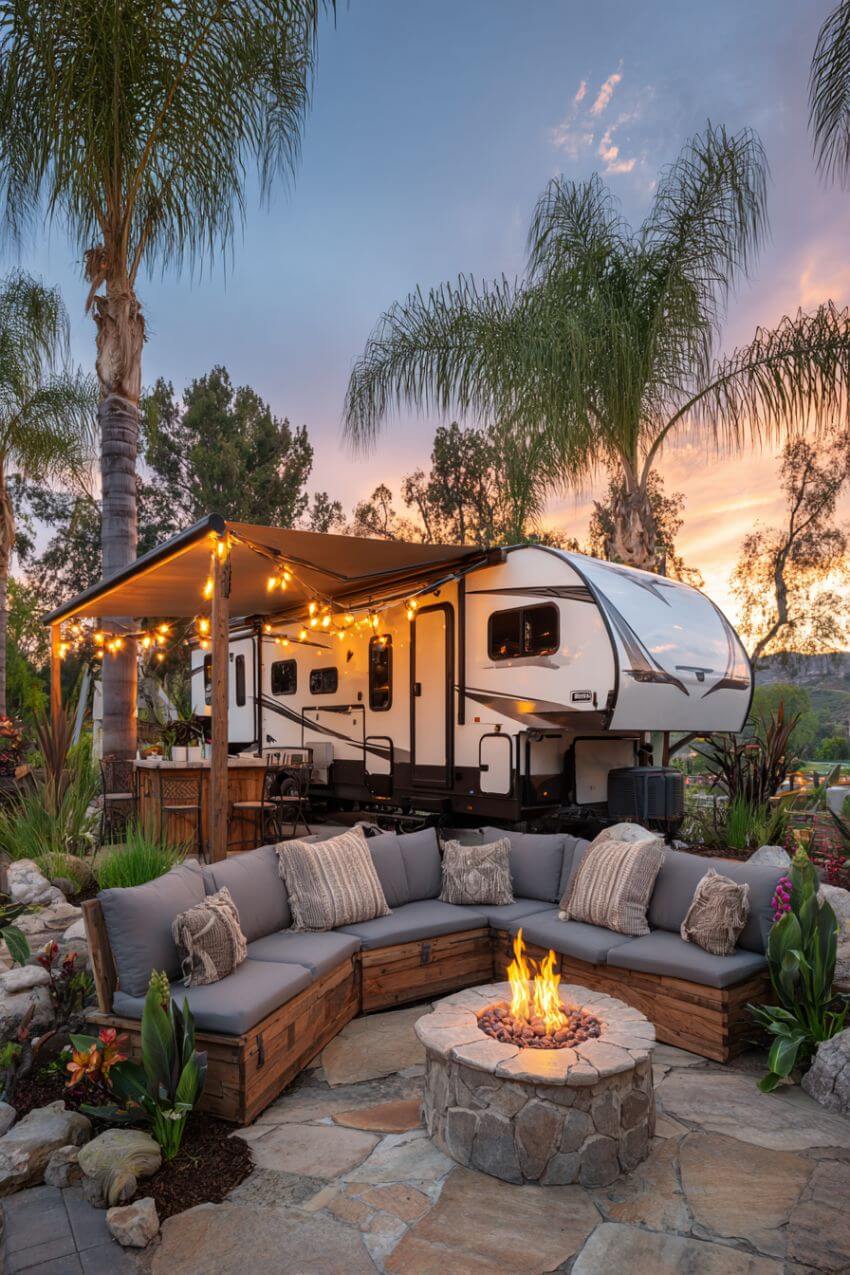21 RV Campsite Decorating Ideas That Look Amazing