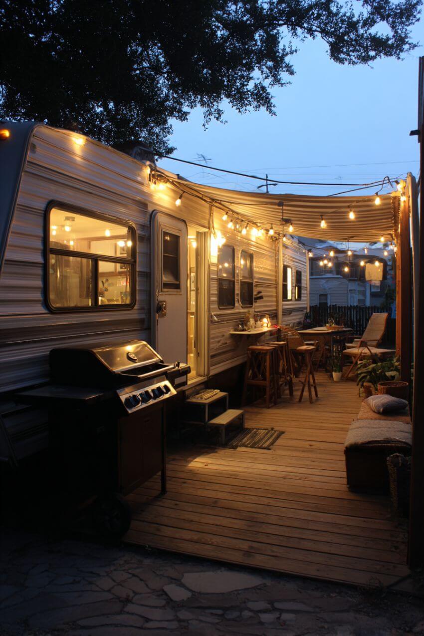 27 RV Deck Ideas To Turn Your Campsite Into An Outdoor Oasis