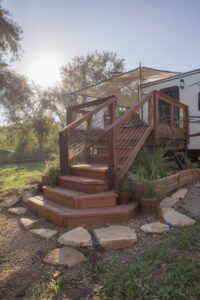27 RV Deck Ideas To Turn Your Campsite Into An Outdoor Oasis