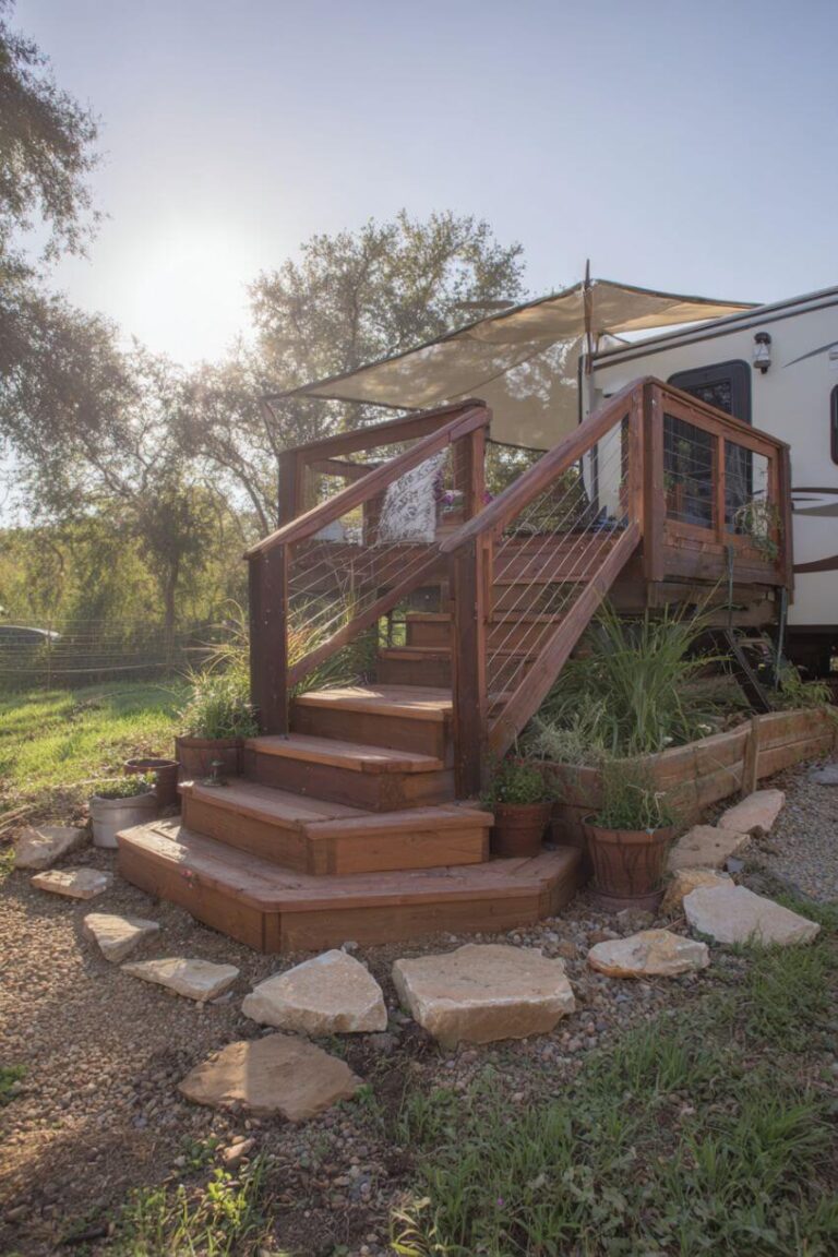 27 RV Deck Ideas To Turn Your Campsite Into An Outdoor Oasis